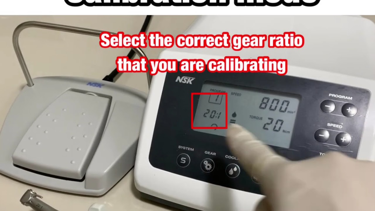 How to calibrate ( Surgic AP & handpieces) - YouTube