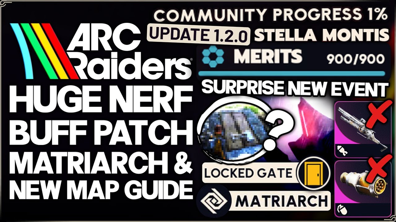 Arc Raiders - UPDATE: Patch 1.2 - BIG XP & Item Nerfs, New Arc ...