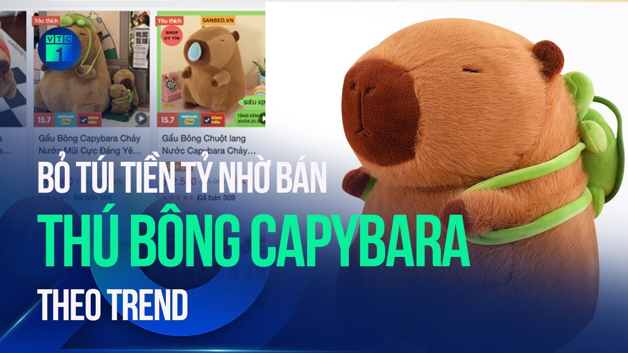 Bỏ túi tiền tỷ nhờ kinh doanh thú bông Capybara theo trend | VTC1 - YouTube