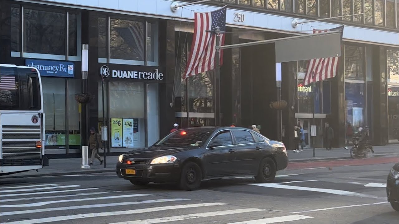 NYPD unmarked Chevy Impala responding - YouTube