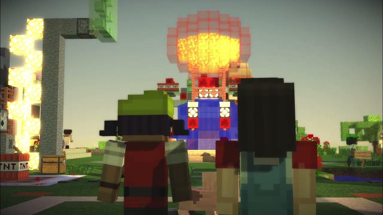 Minecraft Story Mode Season 1 Episode 2 Walkthrough (Female Jesse) V1 Part 1/2 - YouTube