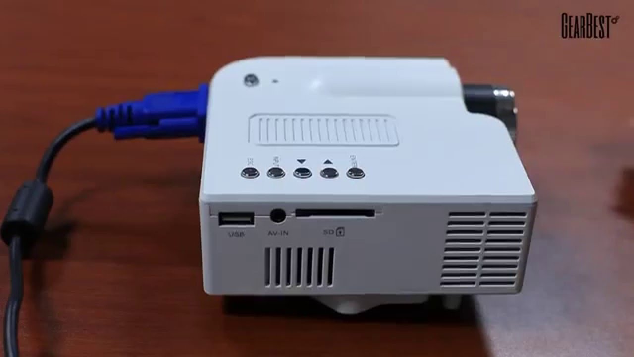 UNIC UC28 Mini Portable LED Projector/ Проектор UNIC - YouTube