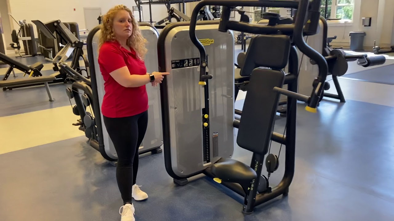How To Use The Chest Press Selectorized Machine - YouTube