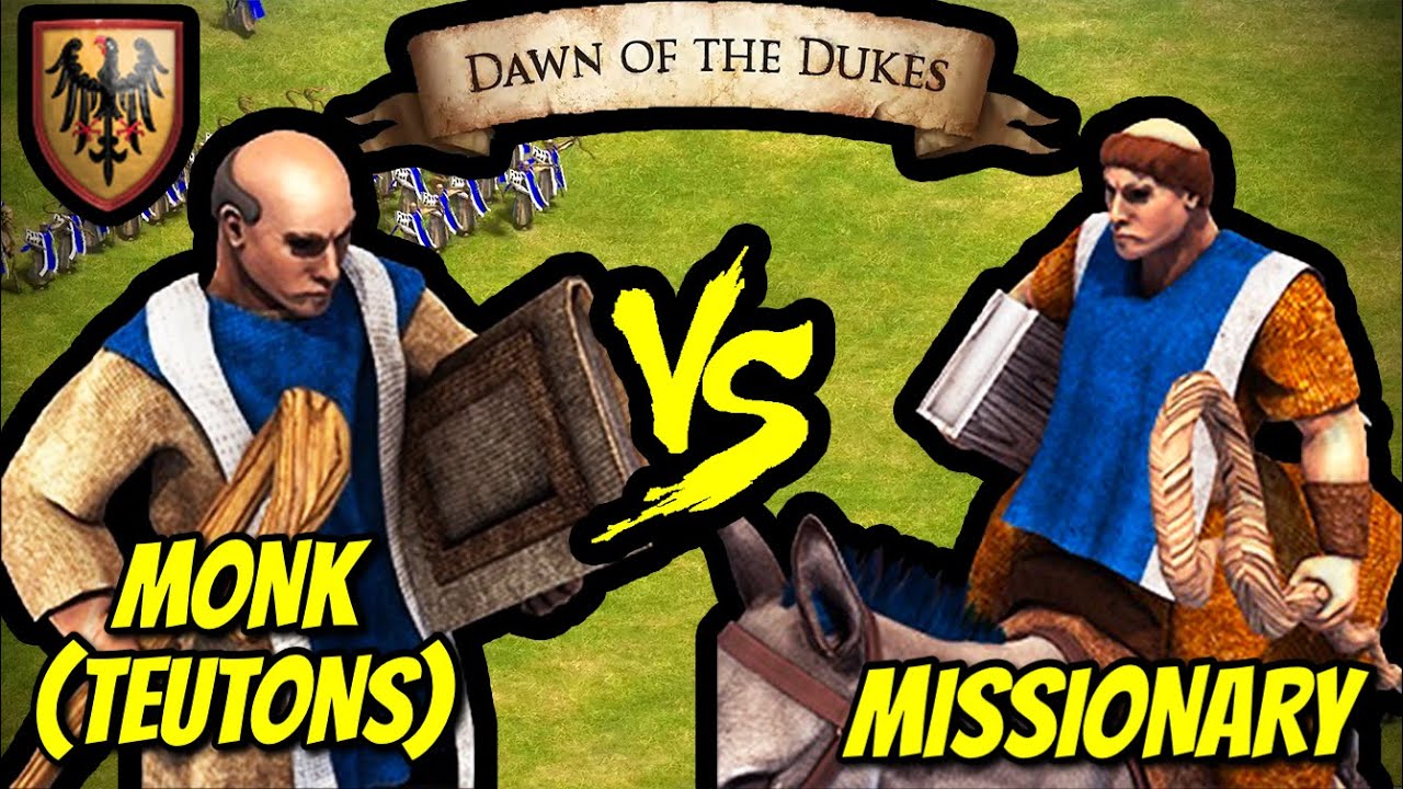200 (Teutons) Monks vs 200 Missionaries | AoE II: Definitive Edition ...