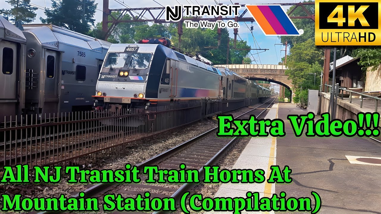 Extra Video: All NJ Transit Train Horns At Mountain Station ...