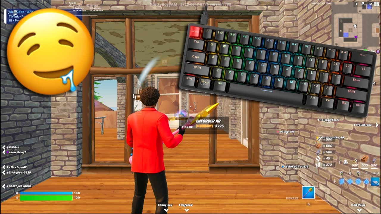 GMMK Keyboard Sounds ASMR 😍 4K 60FPS 🤤 Titled Towers Zone Wars - YouTube
