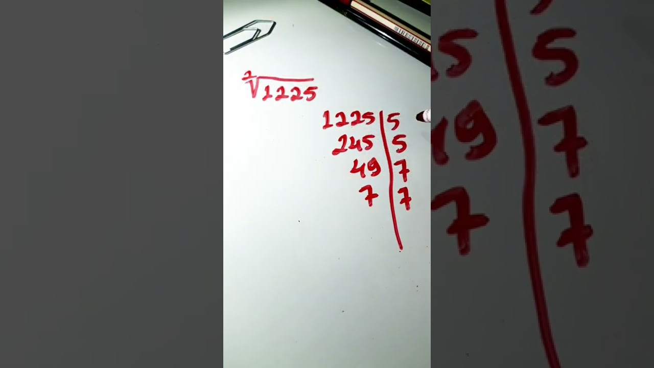 Qual A Raiz Quadrada De 1225 - RETOEDU