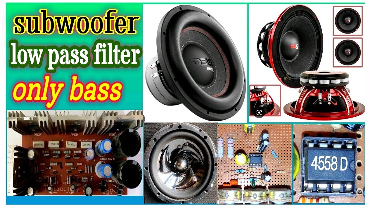 low pass filter 4558 subwoofer bass booster circuit diagram - YouTube