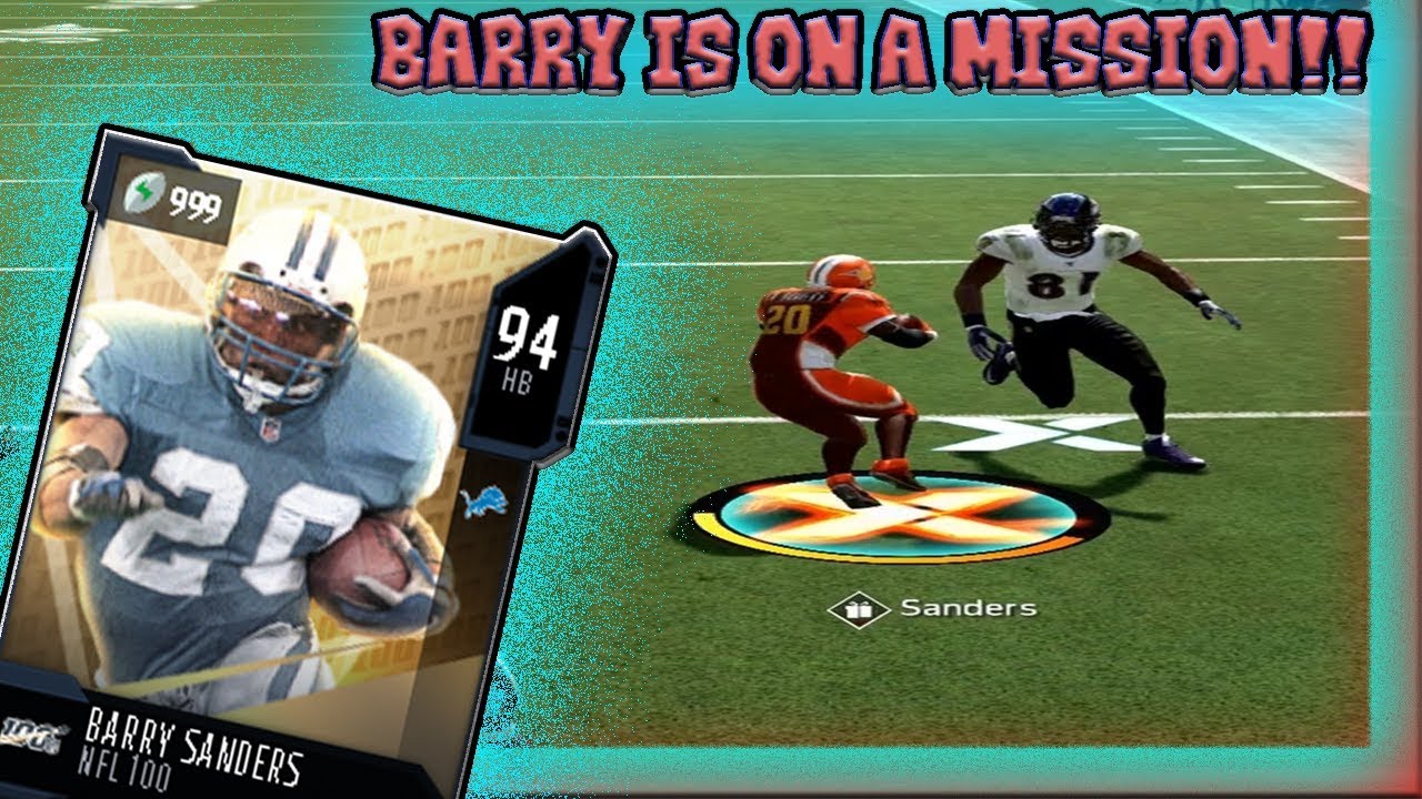 THANKSGIVING CAME EARLY FOR BARRY!! NFL 100 BARRY SANDERS - Madden 20 ...