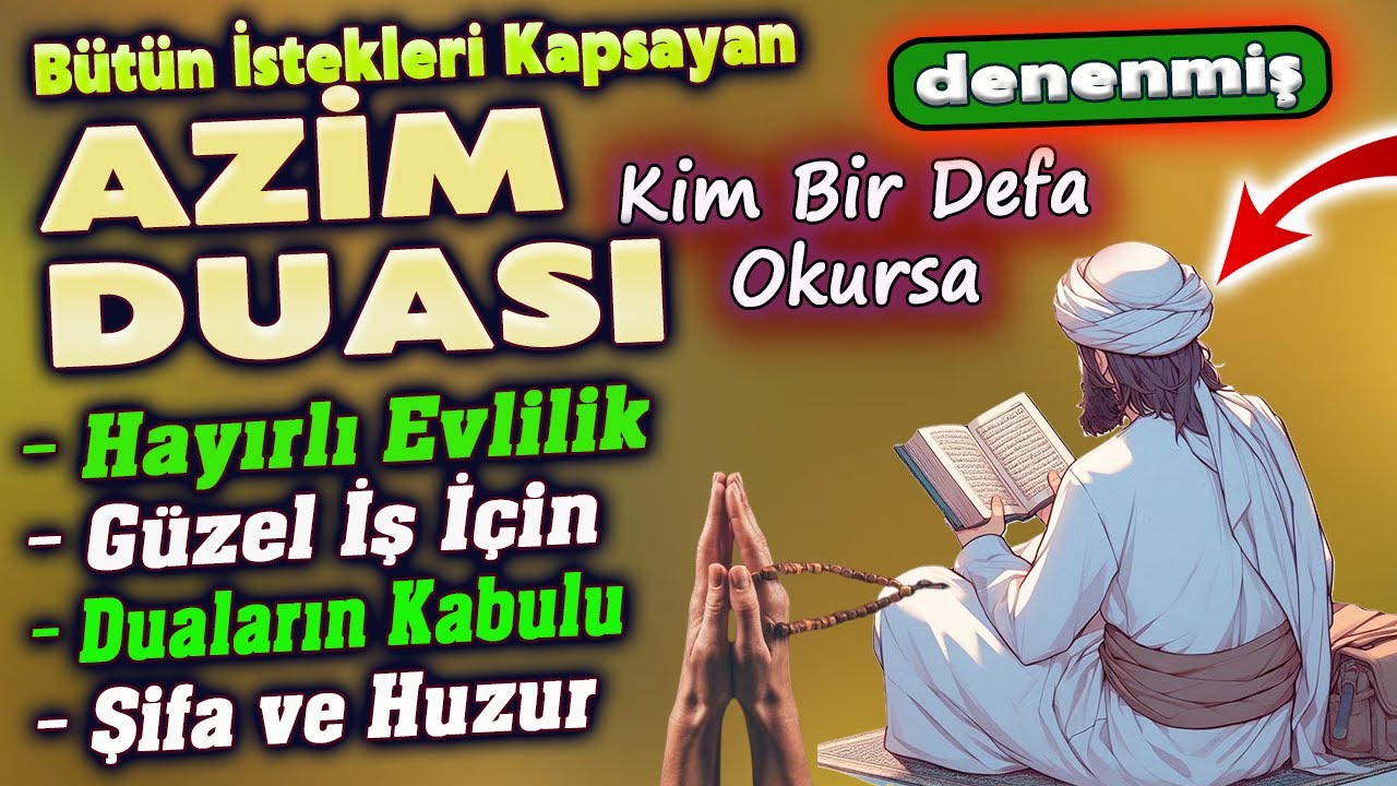Hemen Kabul Olan AZİM DUASI 21 Defa Hızlı Kuran ve Dualar - YouTube