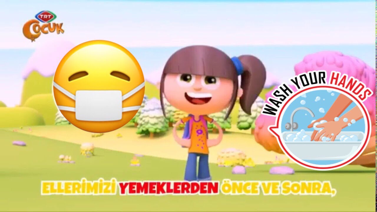 TRT Çocuk Yeni Çizgi film Yade | Yade ile temizlik ve hijyen - YouTube