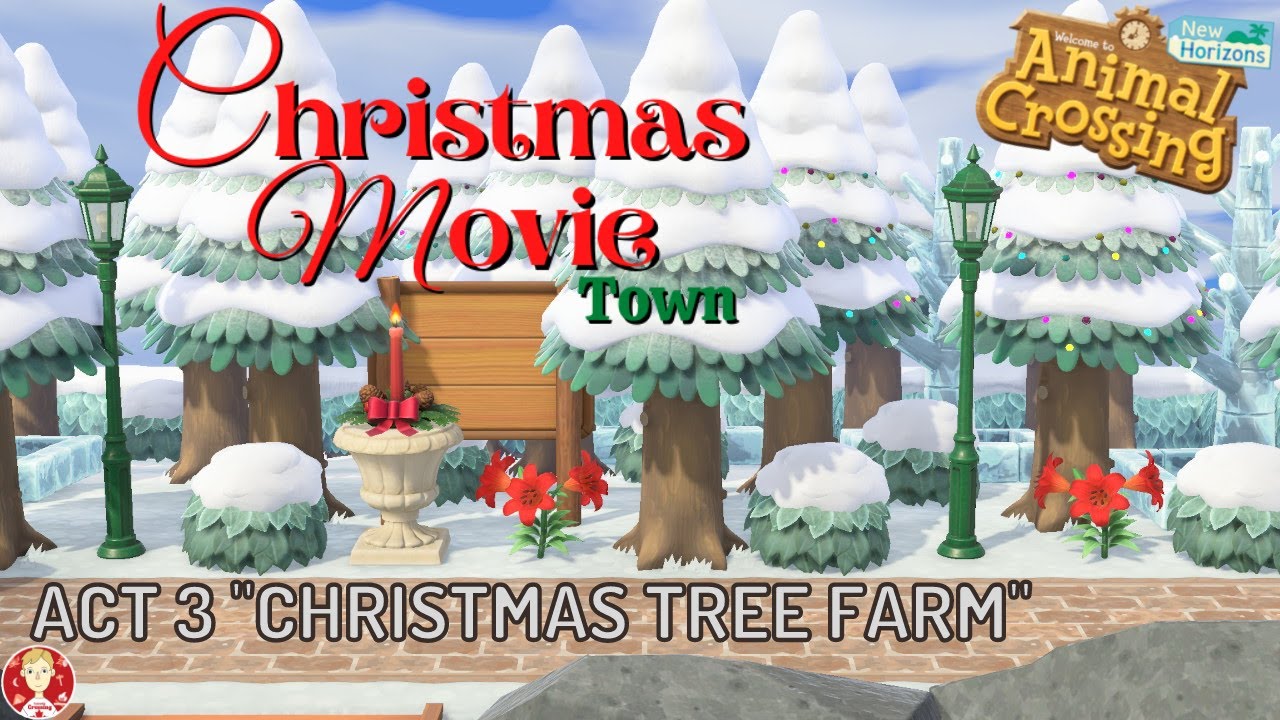 Animal Crossing New Horizons Christmas Movie Town Part 3 Christmas Tree ...