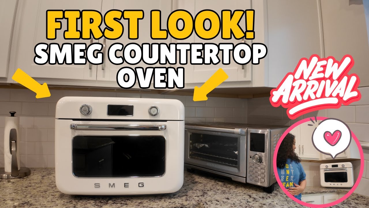NEW SMEG COUNTERTOP OVEN - Unboxing, Setup, First Bake - YouTube