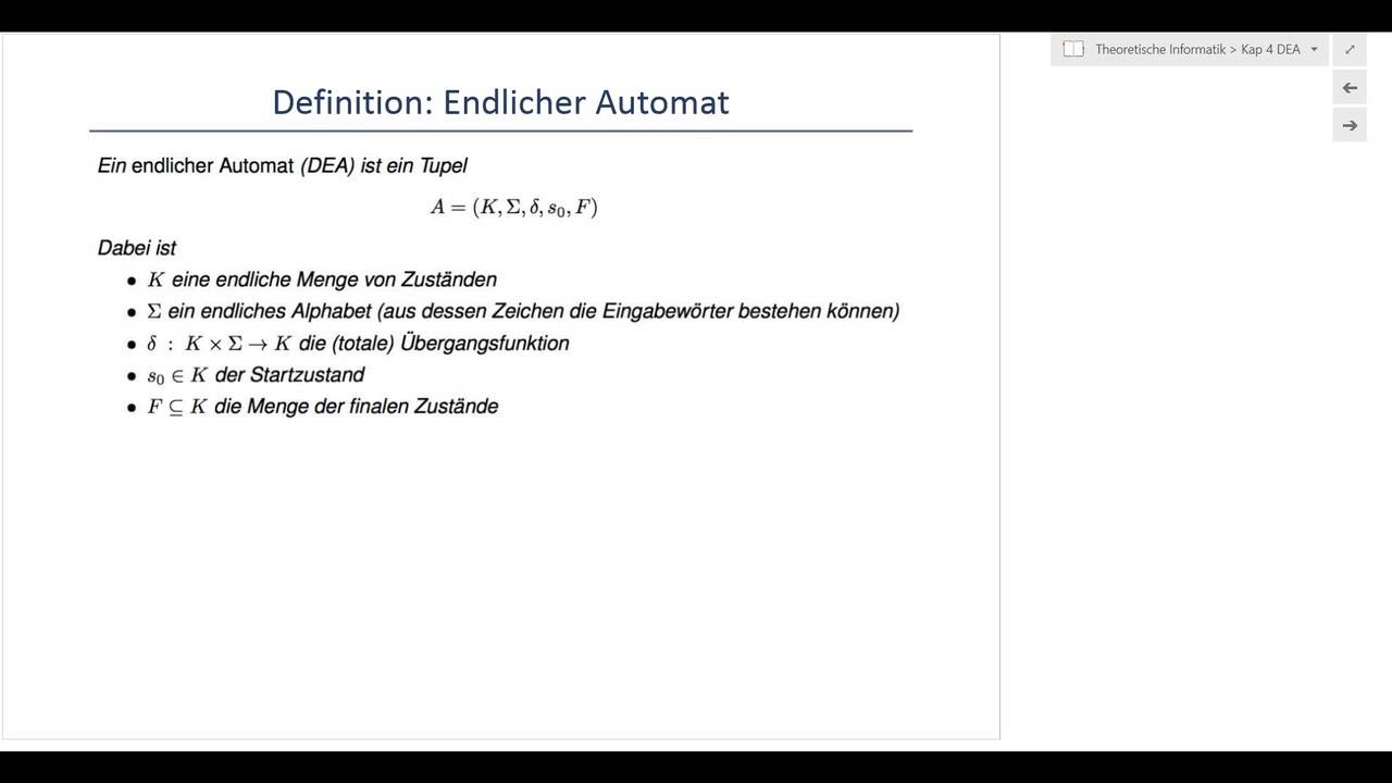 TI_4_1 Definition Endlicher Automat - YouTube