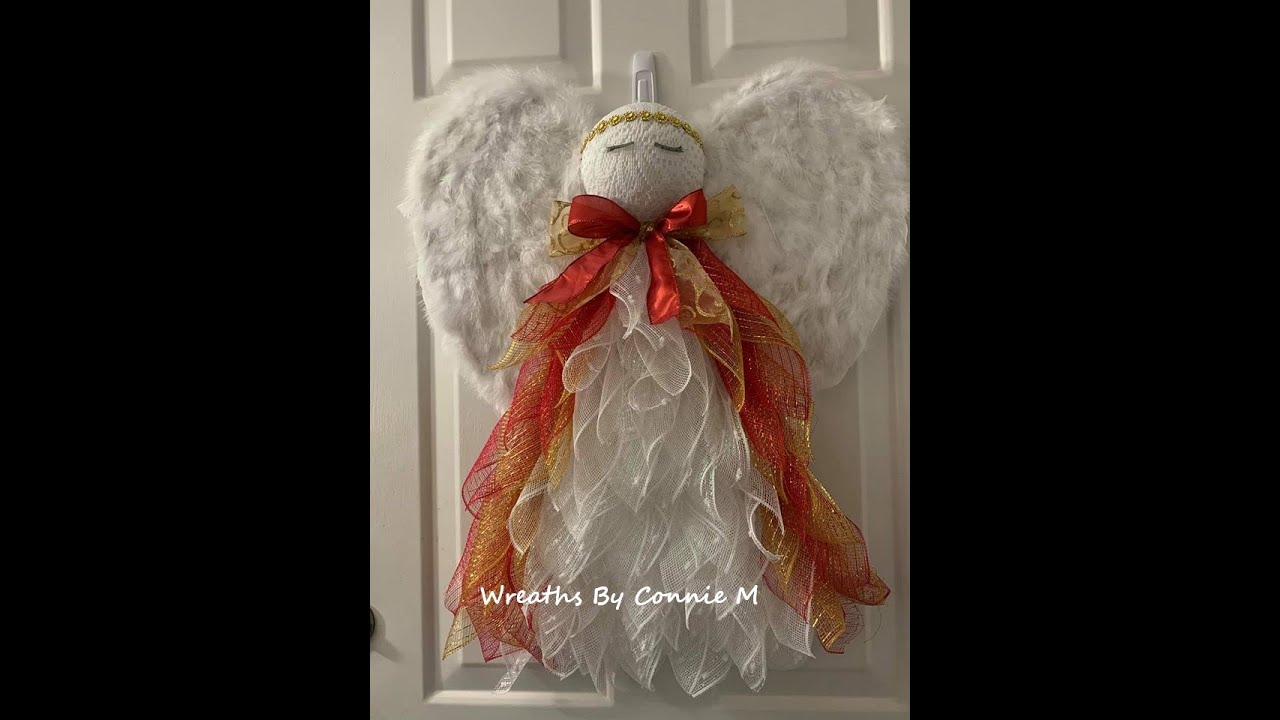 Multi Colored Angel Wreath | Easy DIY Christmas Wreath - YouTube