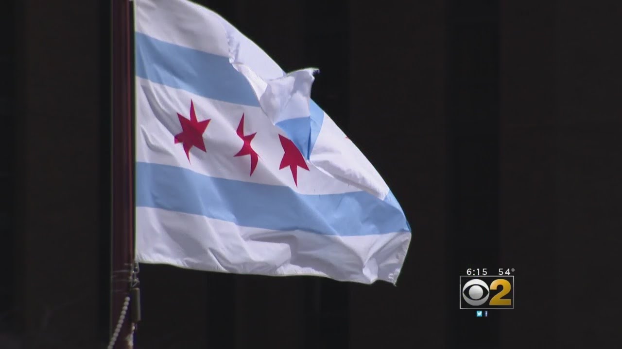 History Behind The Chicago Flag As Turns It Turns 100 - YouTube