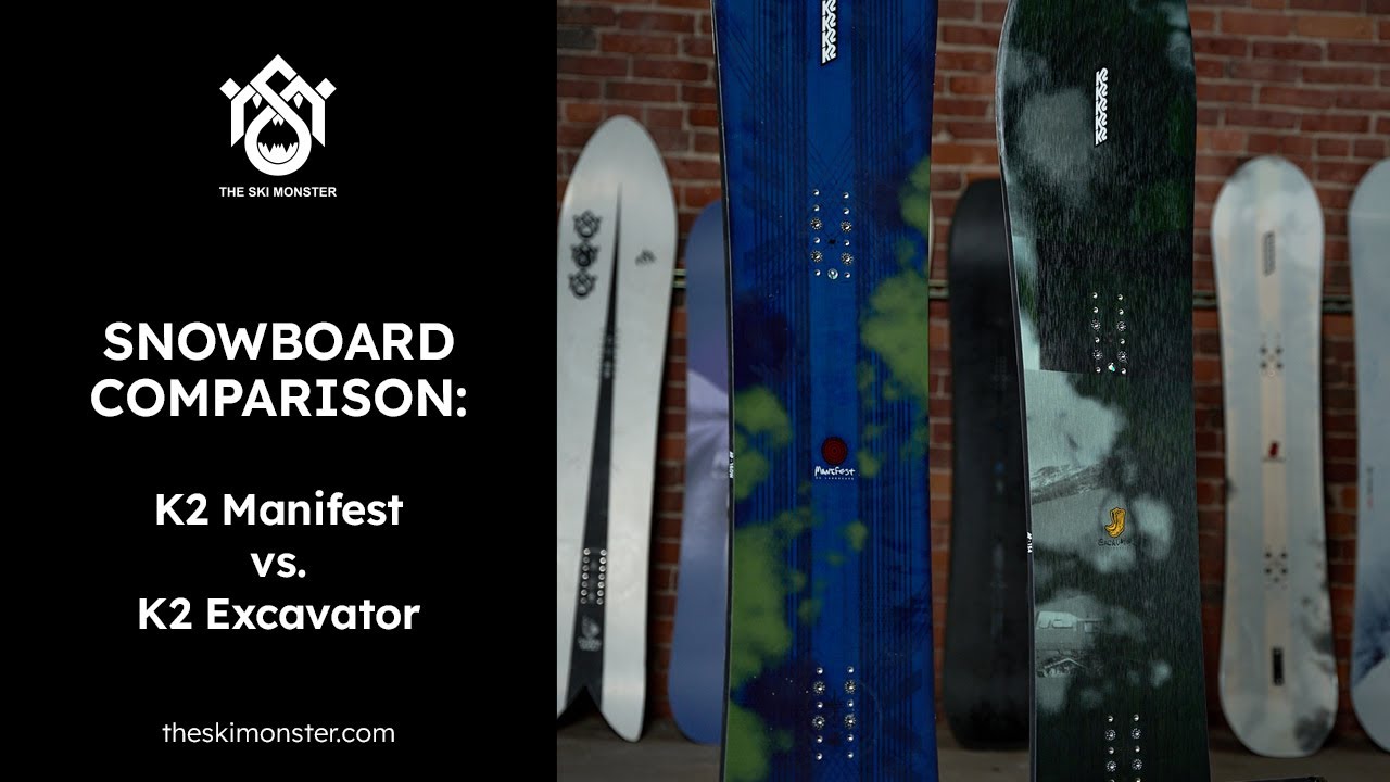 Snowboard Comparison: K2 Excavator vs. K2 Manifest - YouTube