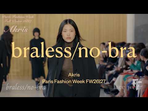 Akris #ParisFashionWeek FW26|27 #braless #nobra