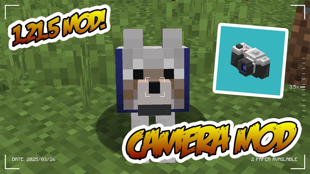 Taking photos in Minecraft! (Camerapture Mod) Minecraft Mod 1.21.5 ...