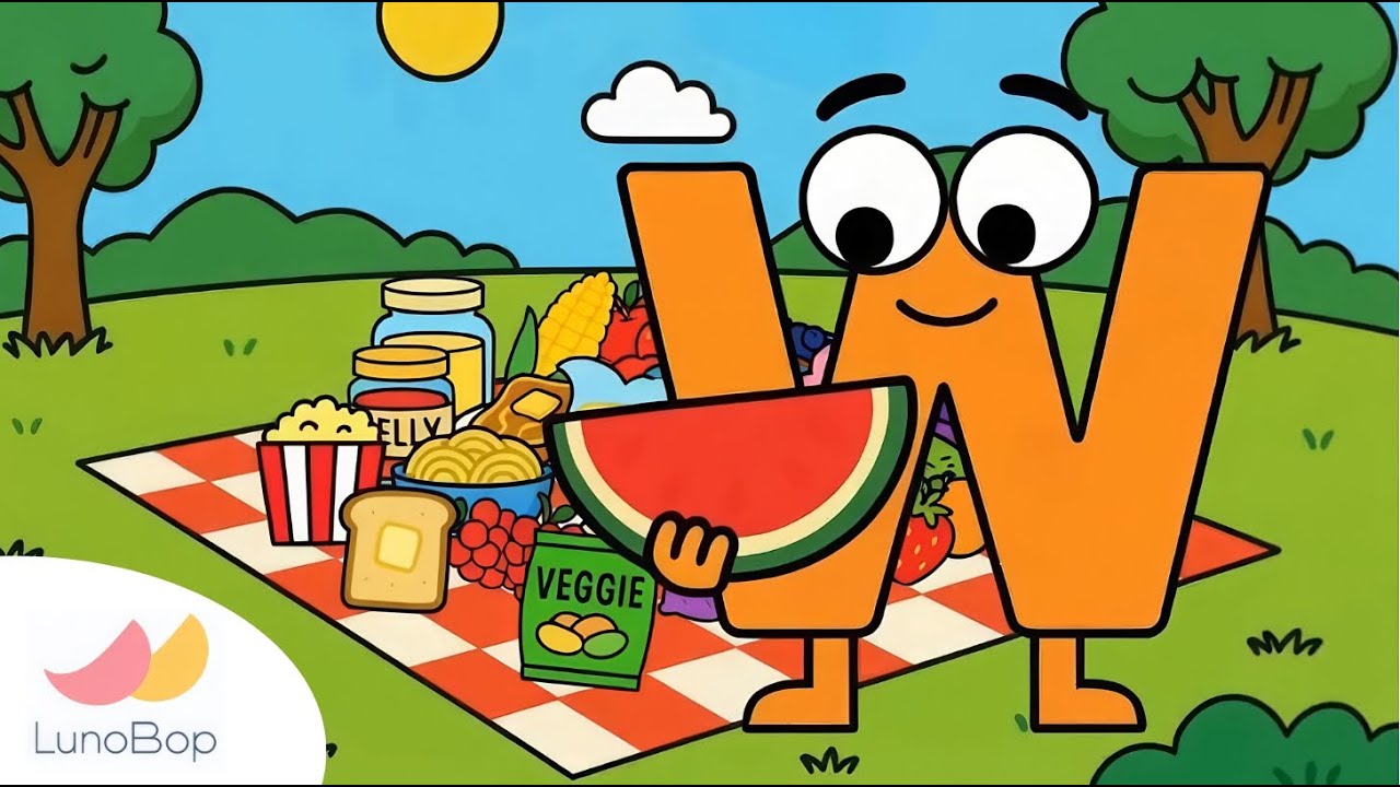 ABC Picnic Song for Kids | Fun Alphabet Song with Food & Letters | A to ...