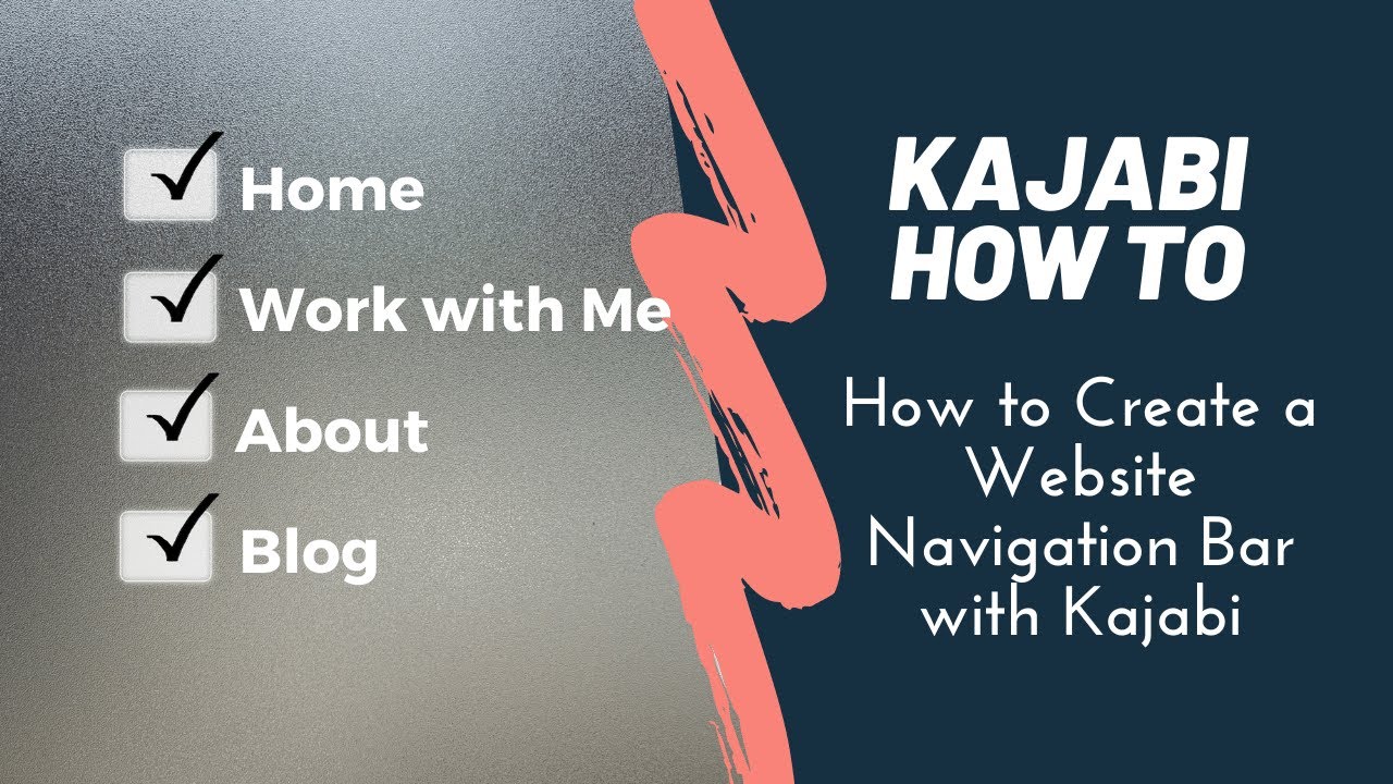 Kajabi Navigation Menu - YouTube