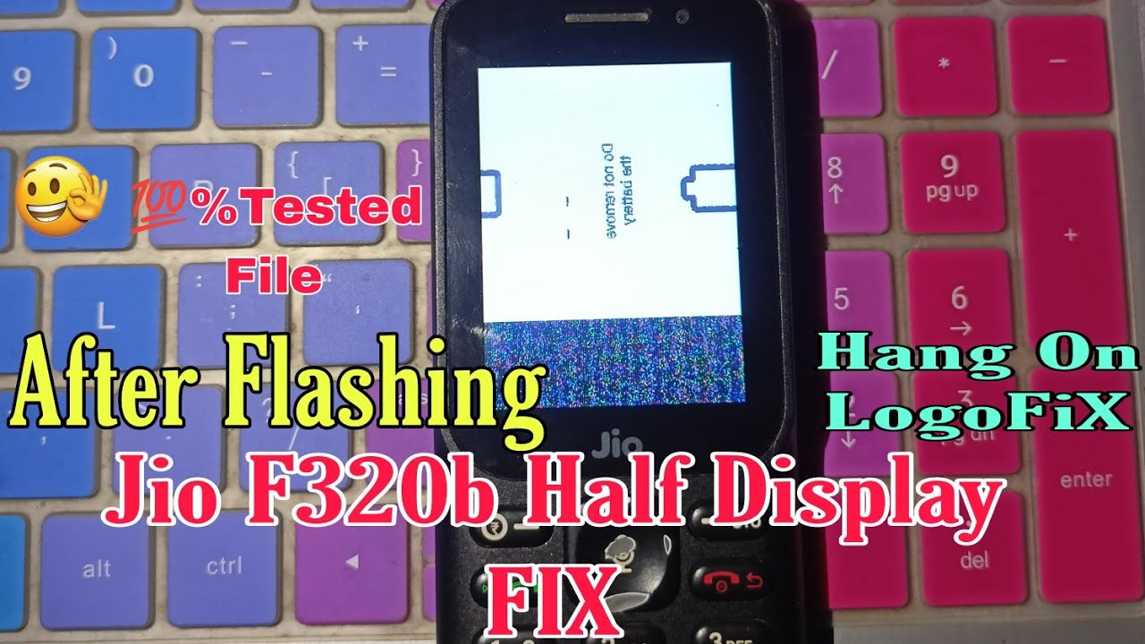 Jio F320b Half Display Solution Hang On Logo Fix - YouTube