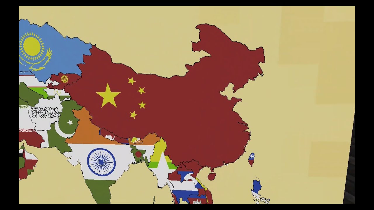 Huge Minecraft China Flag Map - (with Macau, Hong Kong, and Taiwan ...