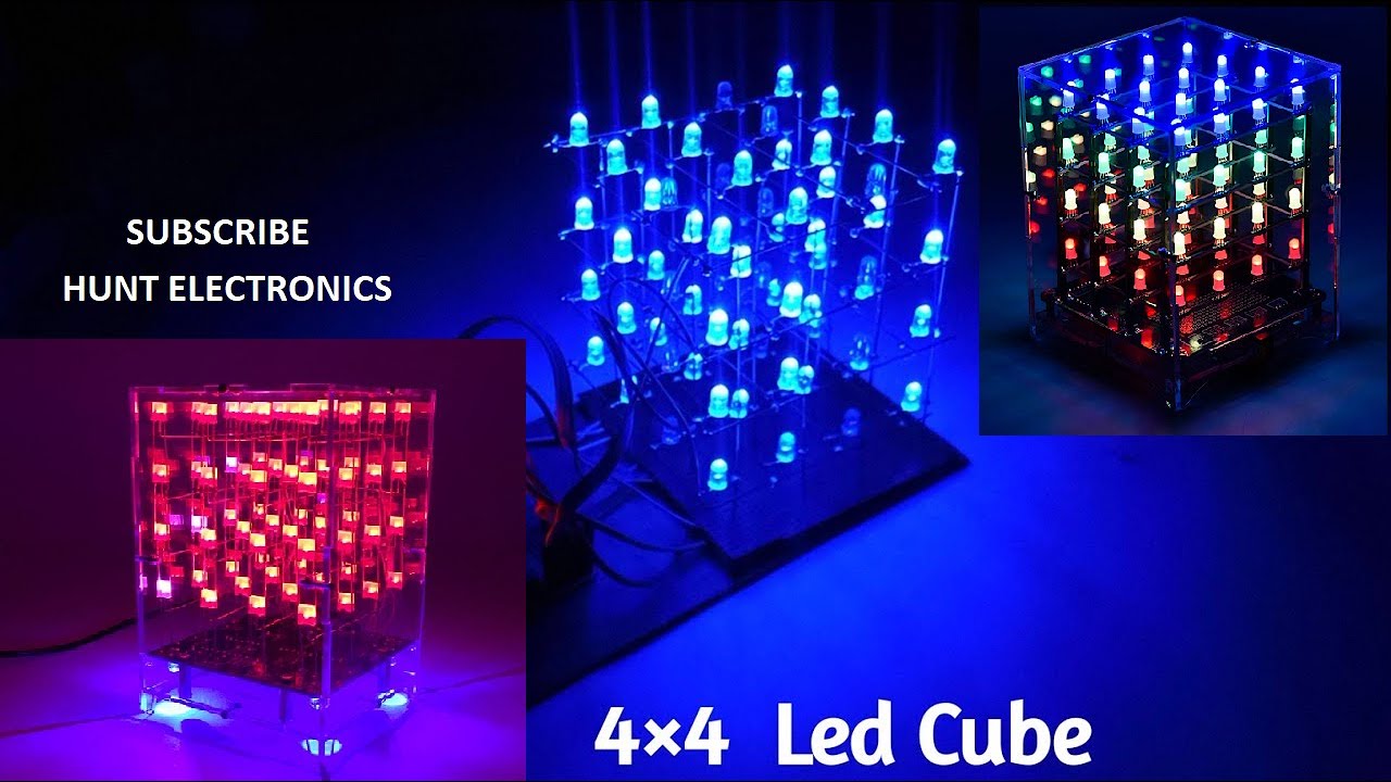 (Part Il) Build your own 4x4x4 LED Cube Using Arduino & code generator ...