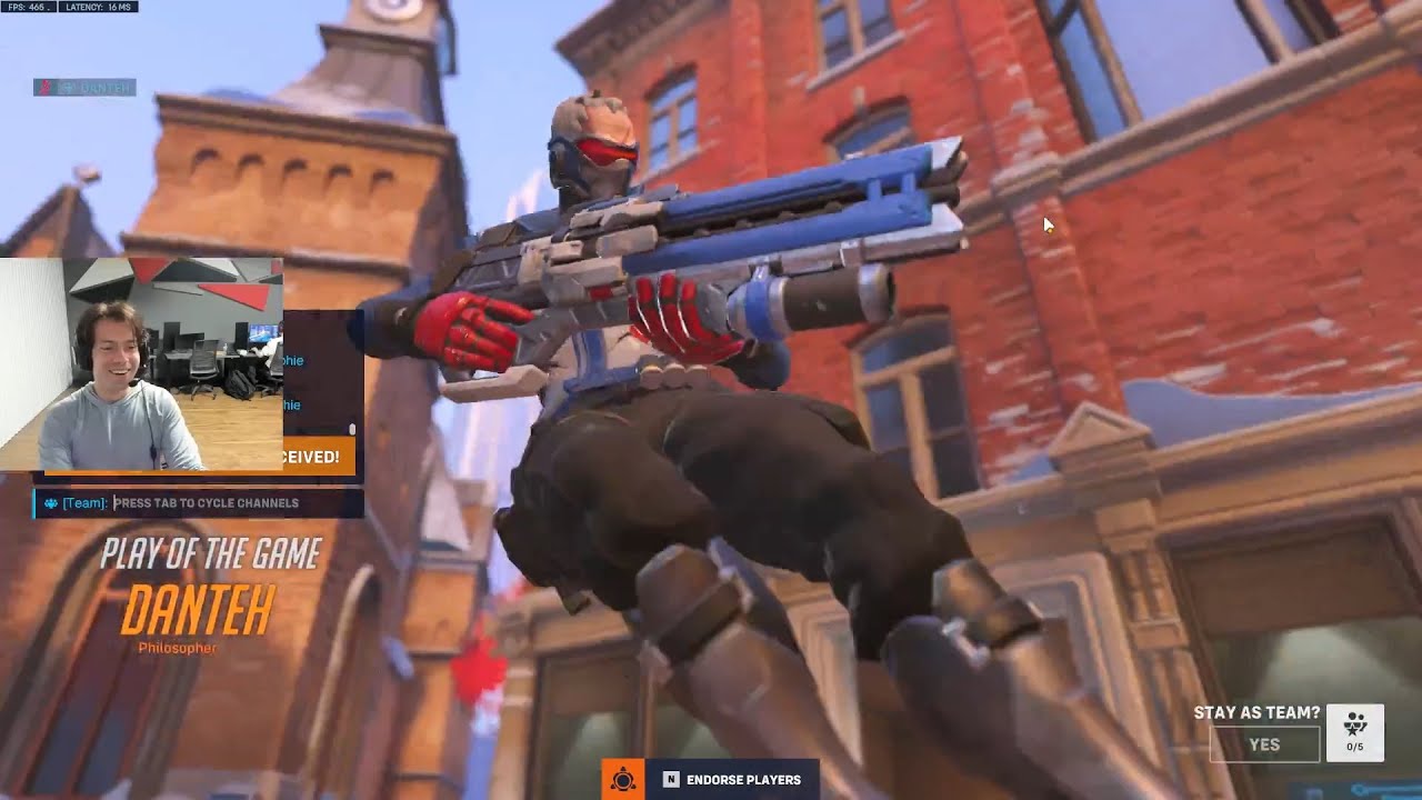 POTG! DANTEH SOLDIER 76 GAMEPLAY OVERWATCH 2 SEASON 6 TOP 500 - YouTube