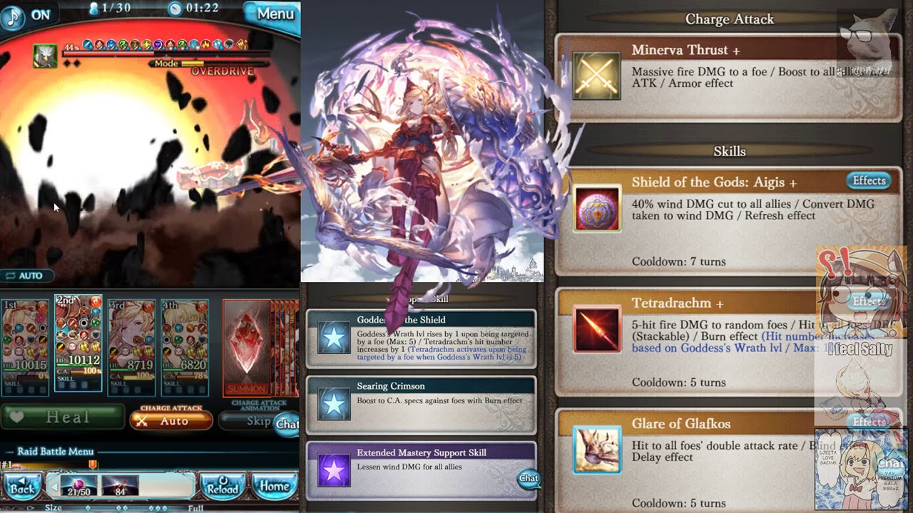 Granblue Fantasy : #79 Athena ( Solo NM 100) - YouTube