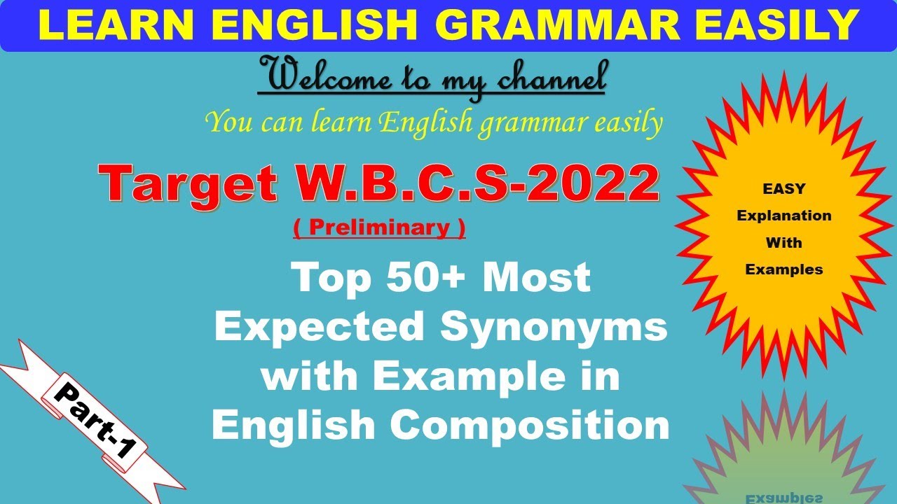 English composition | Synonyms | competitive exams | Top synonyms ...
