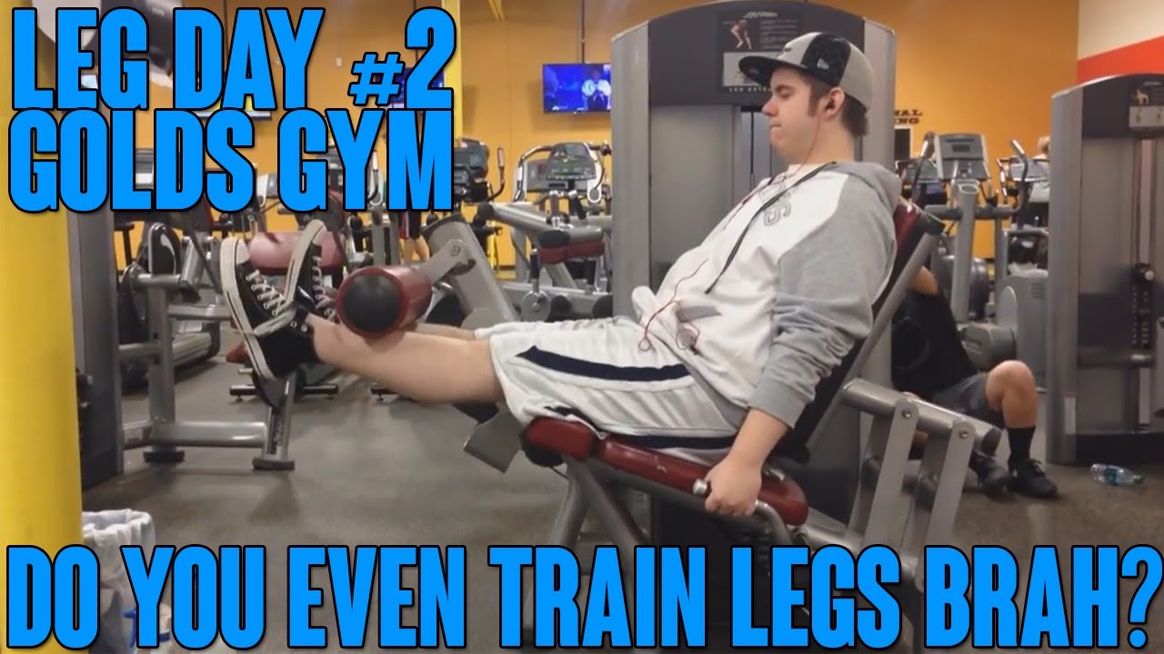 Golds Gym Leg Day #2 (Bad Form) (Trolling Videos were Stupid!) - YouTube