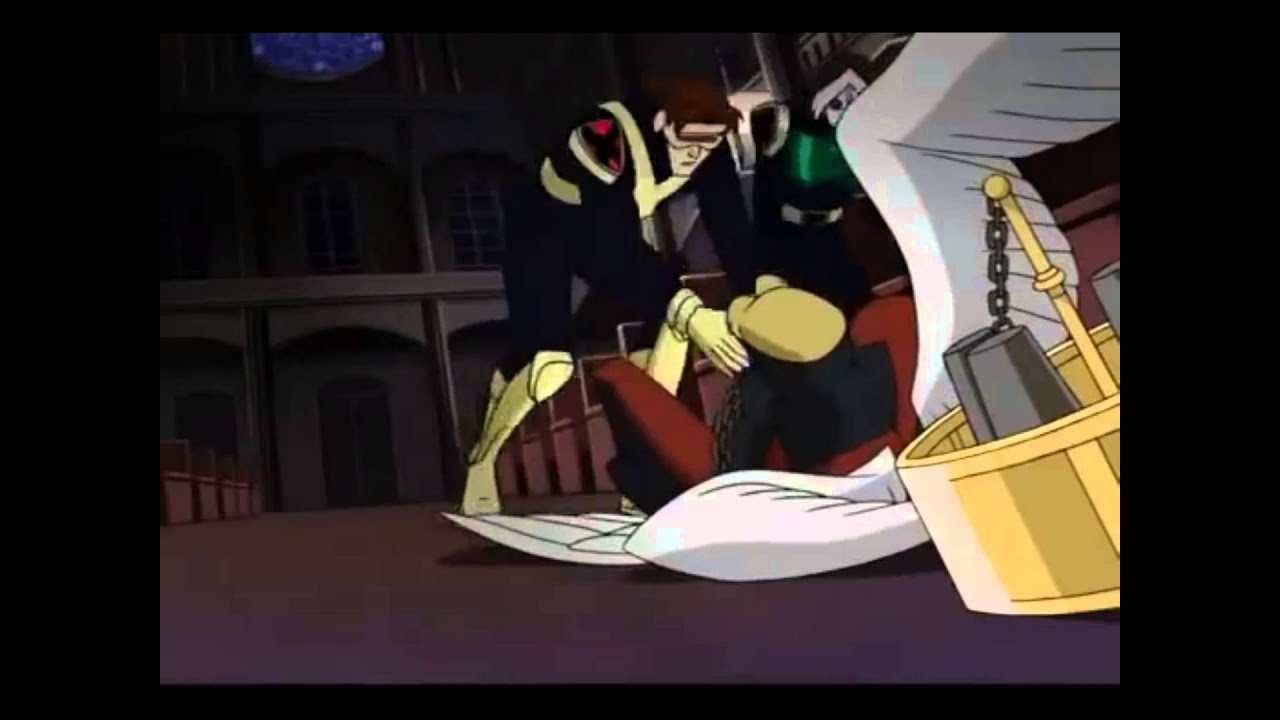 X Men Evolution Cyclopes and Rogue Save Angel From Magento - YouTube