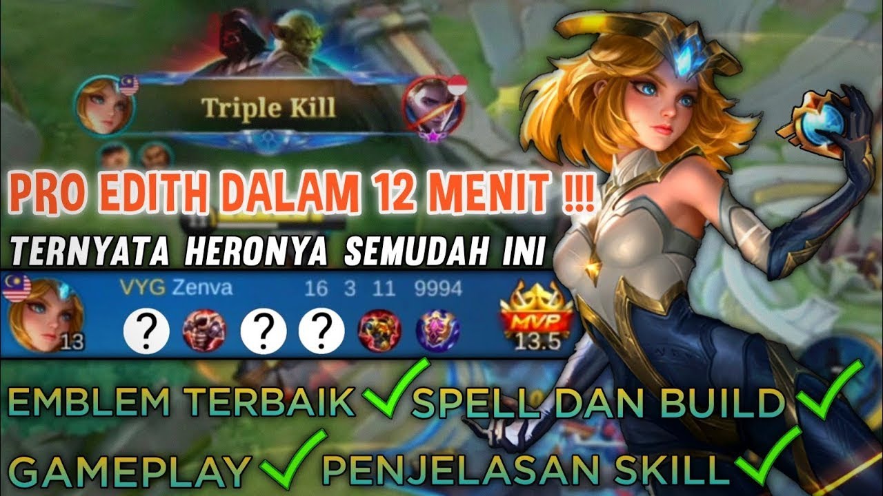 Review New Hero, Edith. Mobile Legends Bang Bang - YouTube