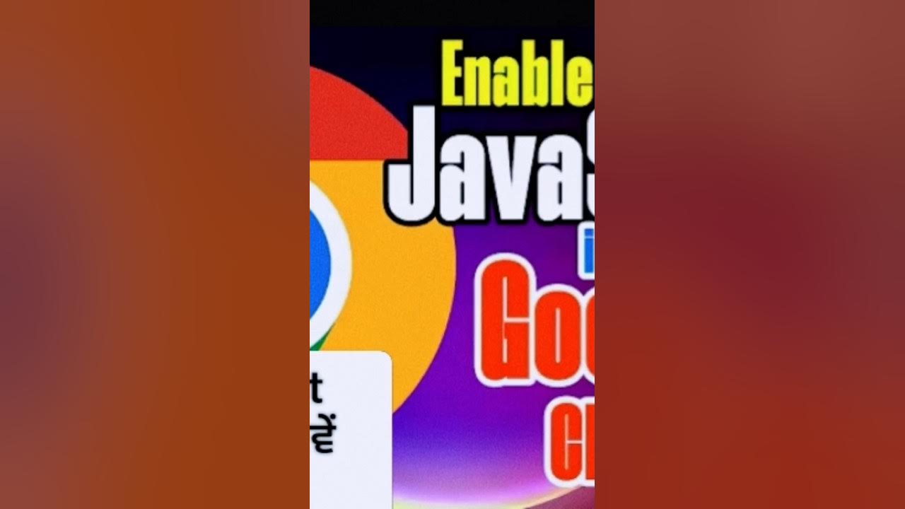How to enable JavaScript google chrome setting। #googlechrome #tech # ...