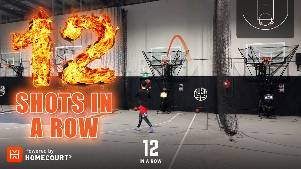 Mastering Basketball jump shots 12 in a row with HomeCourt App 🏀 🔥 ...