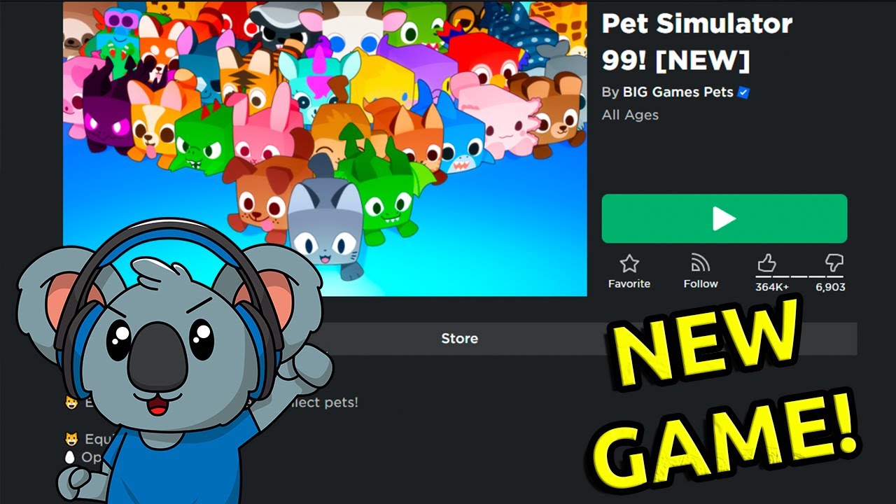 PLAYING FOR THE FIRST TIME NEW PET SIMULATOR 99 GAME - YouTube