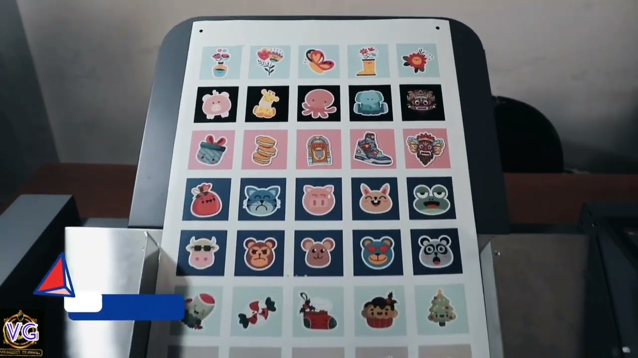 Mesin Cutting Sticker Label Autofeeder VULCAN SC-350 Sheet Label Cutter ...