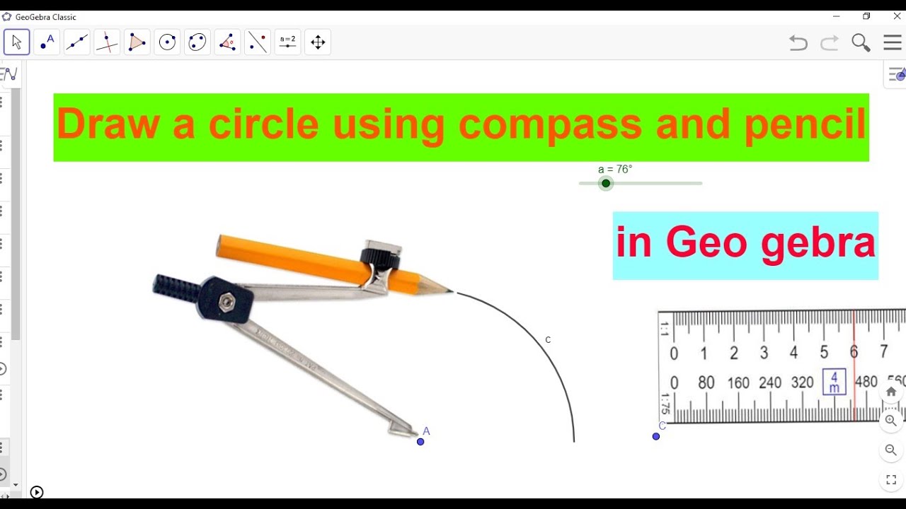 Draw Circle Using Compass And Pencil In Geo Gebra YouTube draw-circle-using-compass-and-pencil-in-geo-gebra-youtube