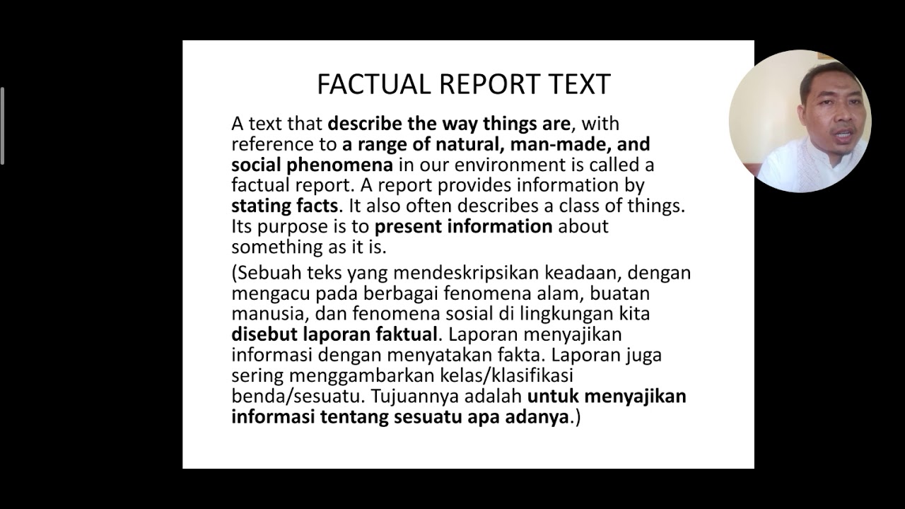 factual report text - YouTube