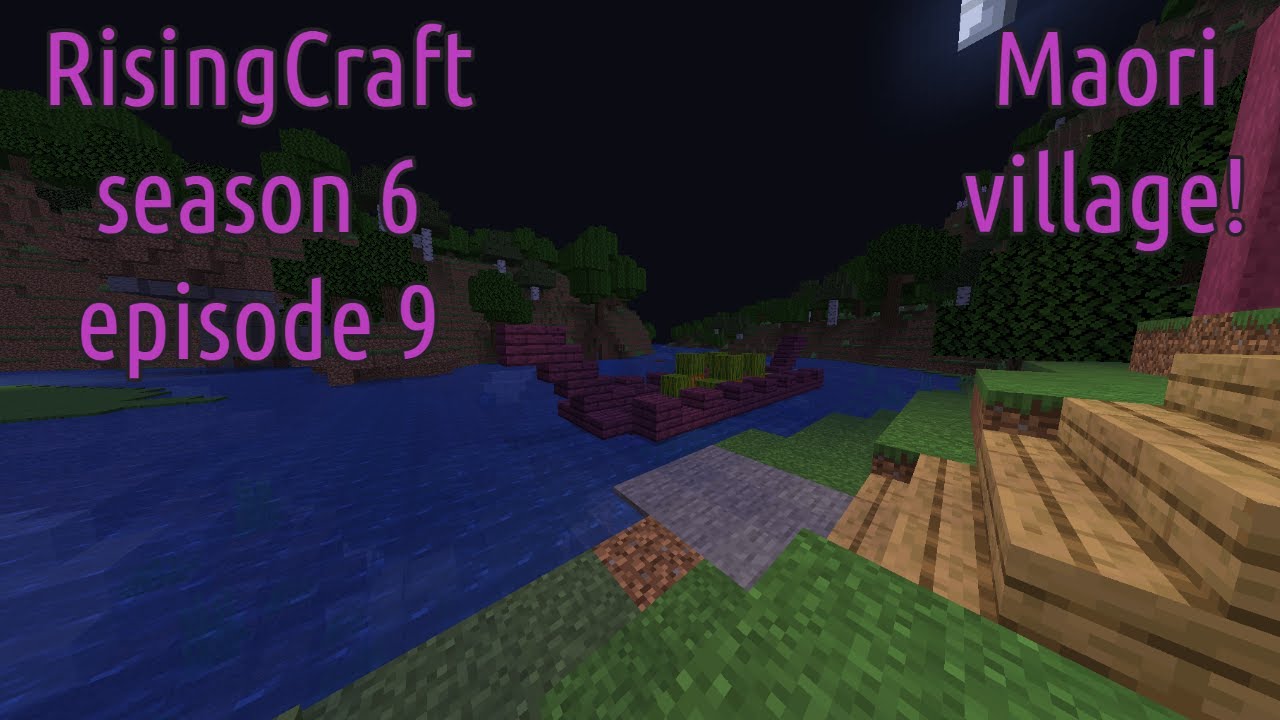 Making a Maori village Pa in Minecraft! (RisingCraft season 6 episode 9 ...