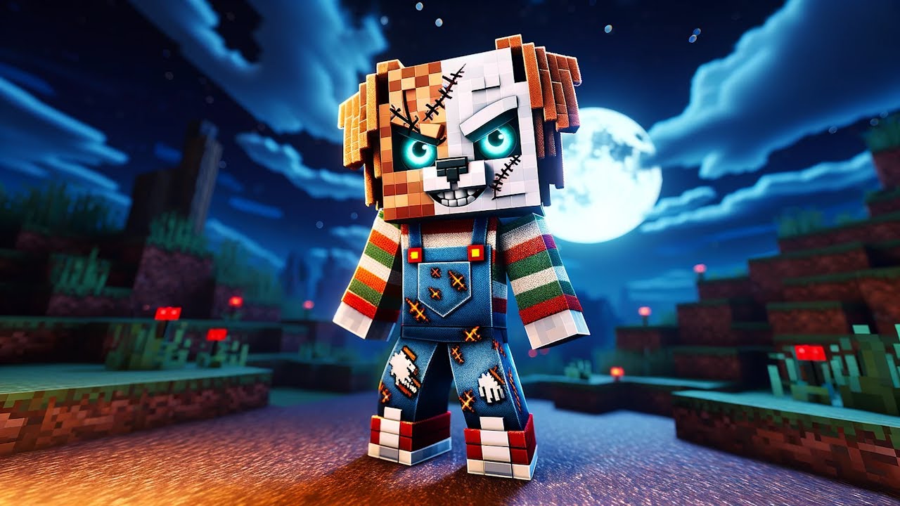 Becoming Scary CHUCKY doll in Minecraft! - YouTube