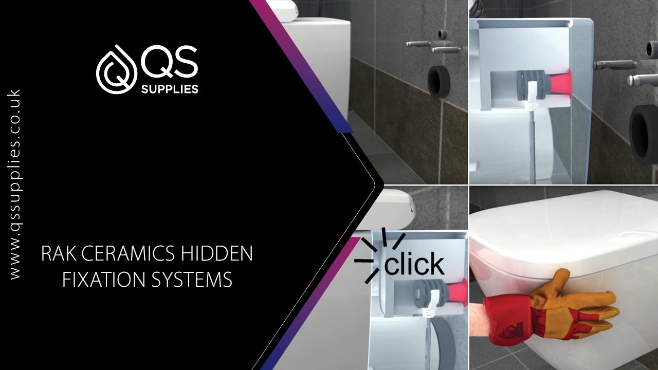 RAK Ceramics hidden fixation systems - YouTube
