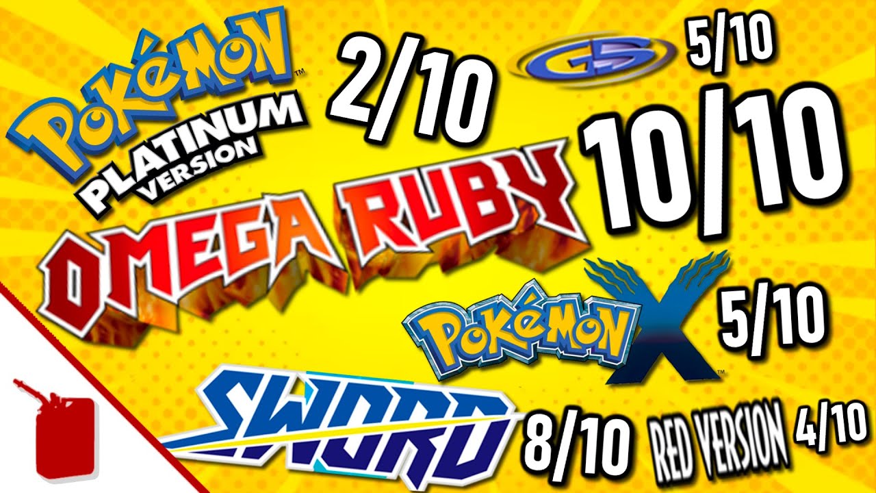 I Rated Every Pokémon Game's Titles - YouTube