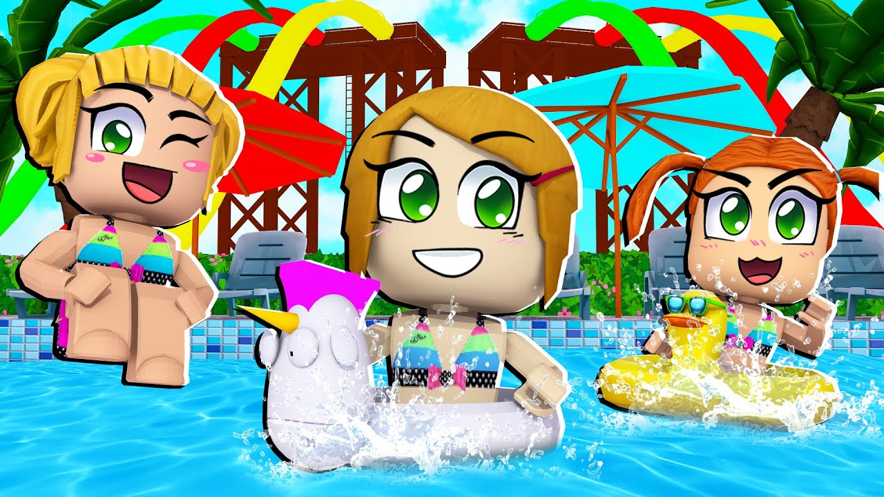 Happy Roblox Family | Trip To The Waterpark! - YouTube