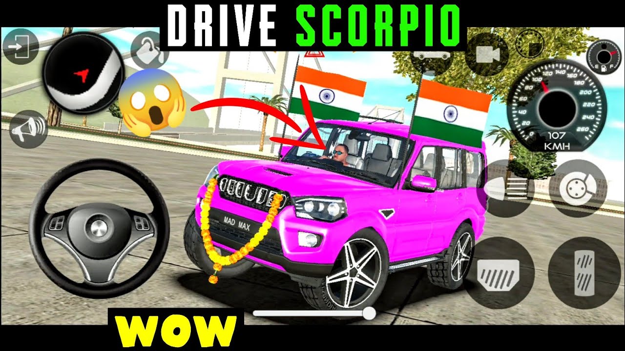 PINK SCORPIO 😱🔥GAMEPLAY IN INDIAN CAR SIMULATOR GAMEPLAY - YouTube