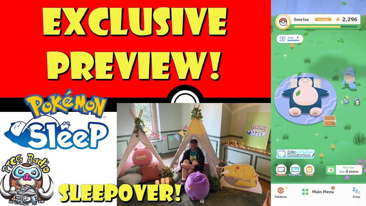 EXCLUSIVE Pokémon Sleep Preview! Pokémon Invited me to a Sleepover to ...