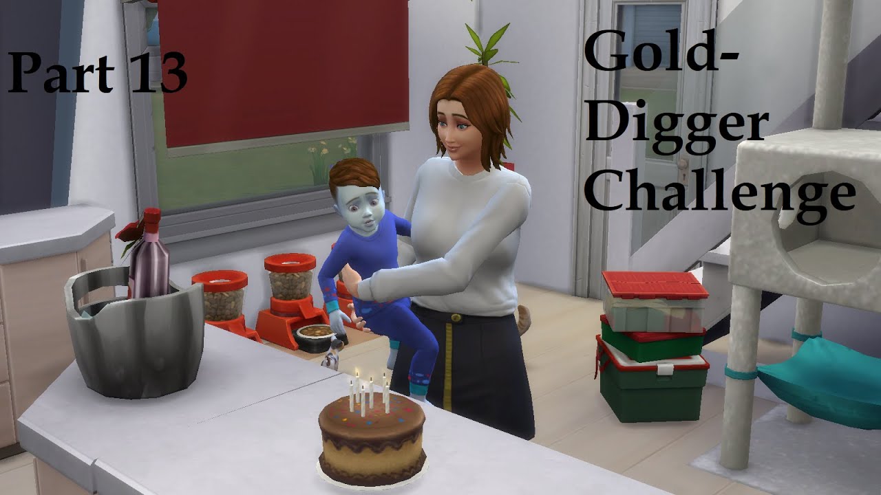 Orion`s Geburtstag 🎂💕-Die Sims 4 Gold- Digger Challenge Part 13 - YouTube