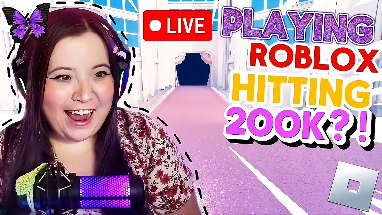 🔴 LIVE! HITTING 200K?? COME JOIN ME IN ROBLOX! - YouTube