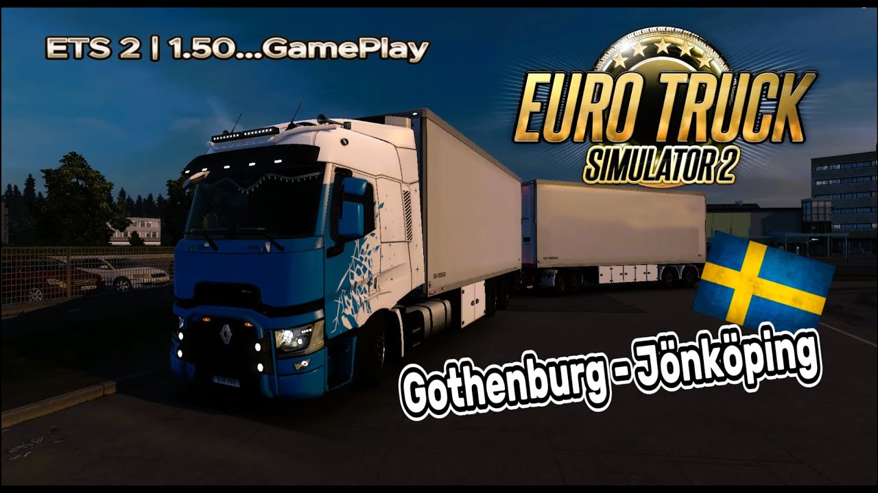 ETS2 | Renault T 520 | Boxer trailer 2x2 (Drawbar) | Gothenburg ️ ...